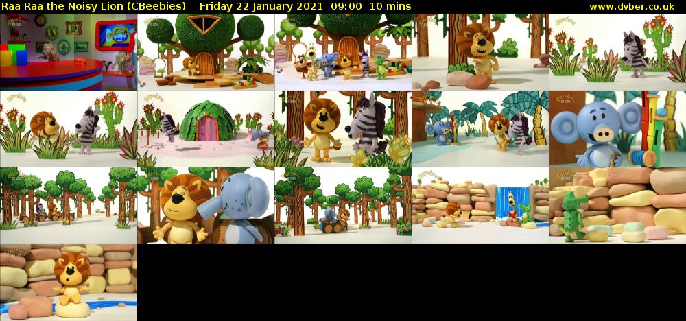 Raa Raa the Noisy Lion (CBeebies) - 2021-01-22-0900