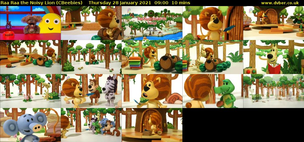 Raa Raa the Noisy Lion (CBeebies) - 2021-01-28-0900