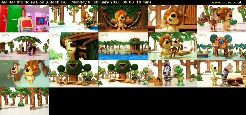 Raa Raa the Noisy Lion (CBeebies) - 2021-02-08-0900