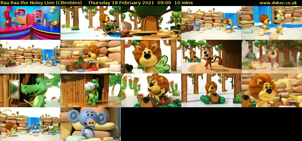 Raa Raa the Noisy Lion (CBeebies) - 2021-02-18-0900