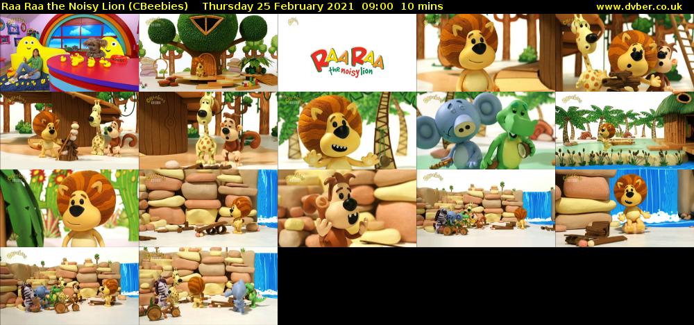 Raa Raa the Noisy Lion (CBeebies) - 2021-02-25-0900