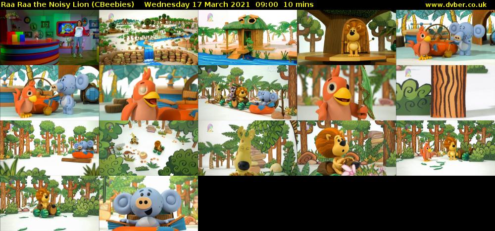 Raa Raa the Noisy Lion (CBeebies) - 2021-03-17-0900