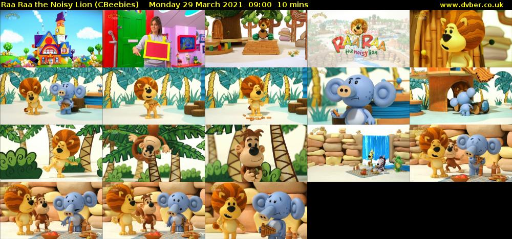 Raa Raa the Noisy Lion (CBeebies) - 2021-03-29-0900