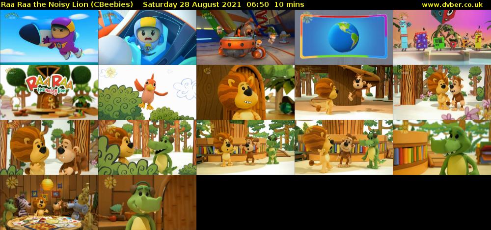 Raa Raa the Noisy Lion (CBeebies) - 2021-08-28-0650