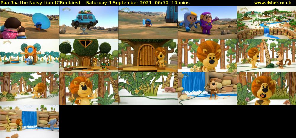 Raa Raa the Noisy Lion (CBeebies) - 2021-09-04-0650