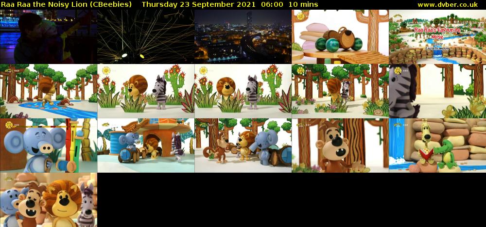 Raa Raa the Noisy Lion (CBeebies) - 2021-09-23-0600