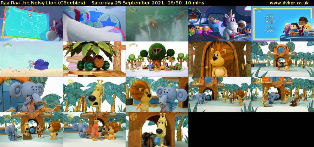 Raa Raa the Noisy Lion (CBeebies) - 2021-09-25-0650
