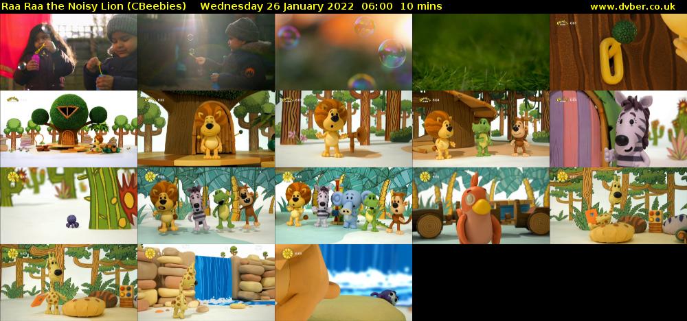 Raa Raa the Noisy Lion (CBeebies) - 2022-01-26-0600