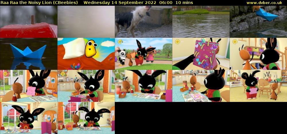 Raa Raa the Noisy Lion (CBeebies) - 2022-09-14-0600