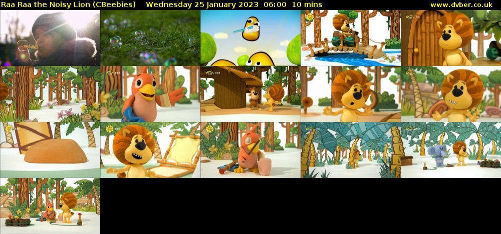 Raa Raa the Noisy Lion (CBeebies) - 2023-01-25-0600