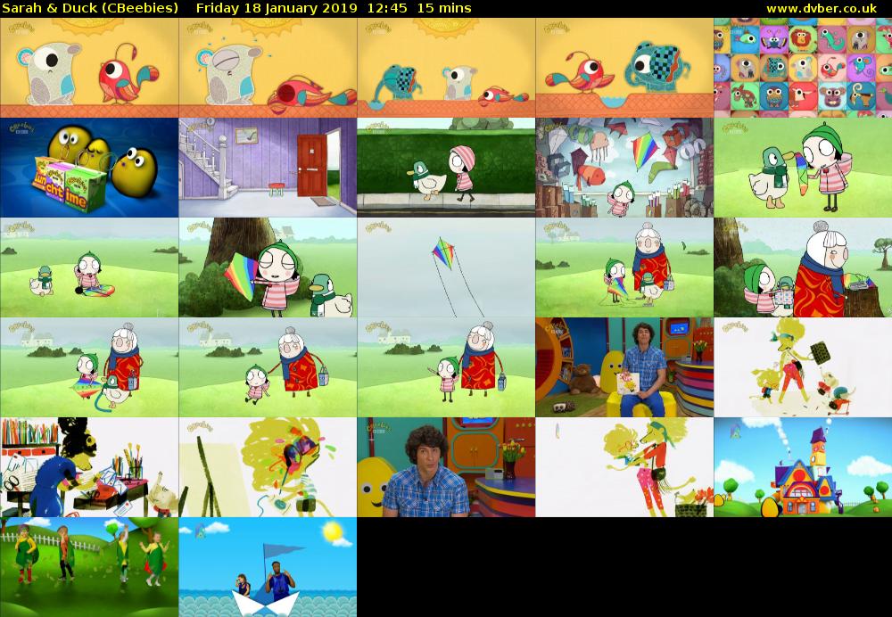 Sarah & Duck (CBeebies) - 2019-01-18-1245