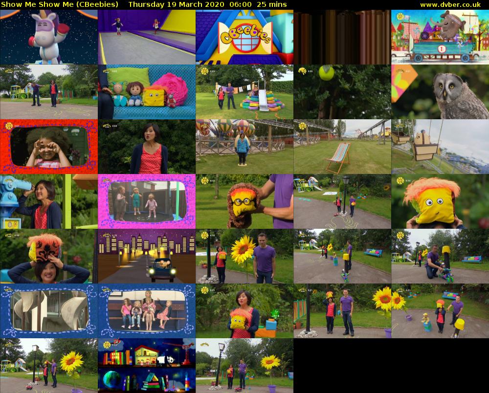 Show Me Show Me (CBeebies) - 2020-03-19-0600