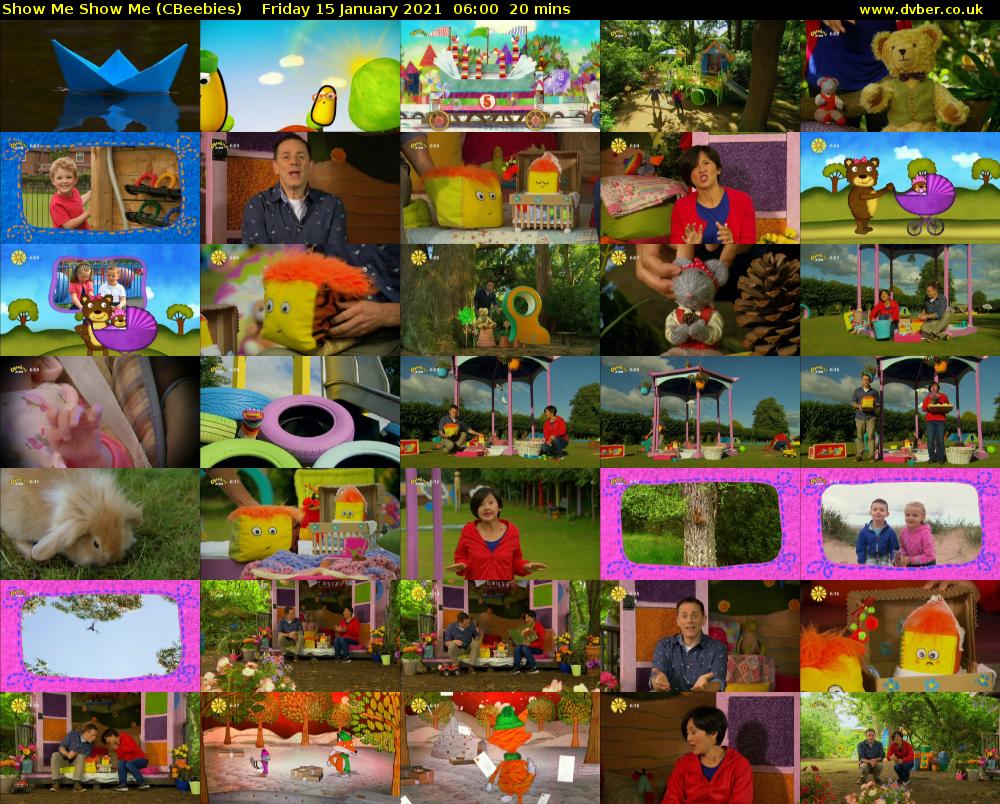 Show Me Show Me (CBeebies) - 2021-01-15-0600