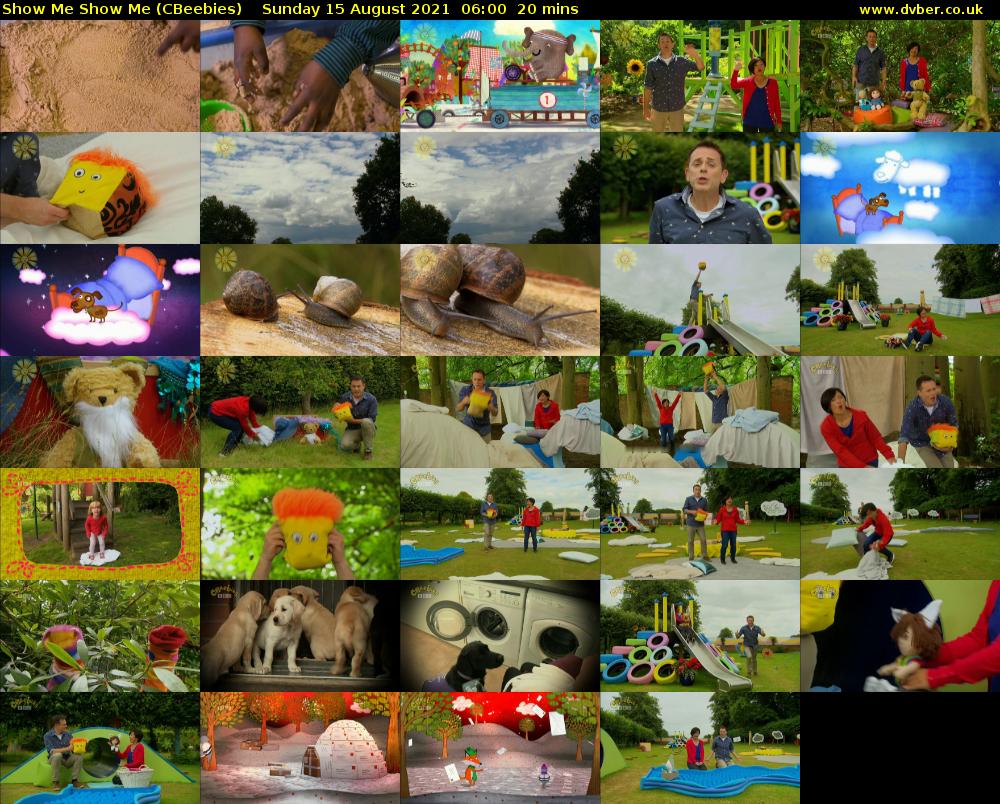 Show Me Show Me (CBeebies) - 2021-08-15-0600