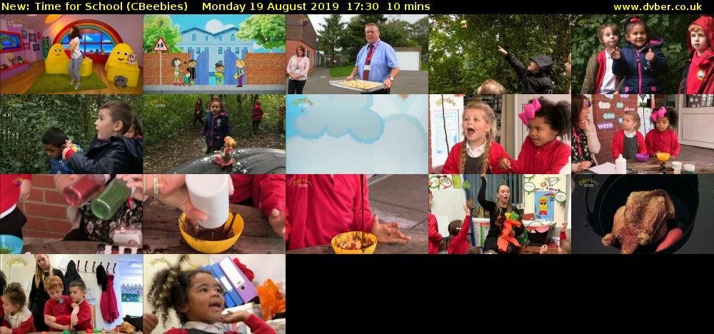 Time for School (CBeebies) - 2019-08-19-1730