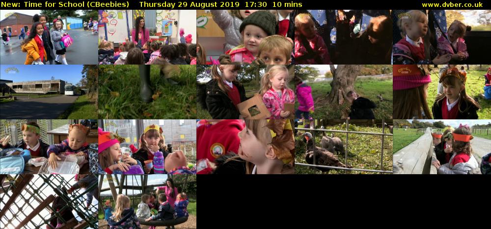 Time for School (CBeebies) - 2019-08-29-1730