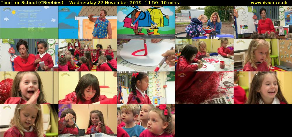 Time for School (CBeebies) - 2019-11-27-1450