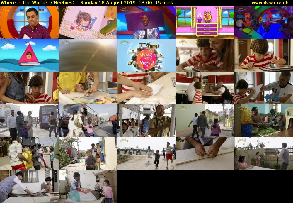 Where in the World? (CBeebies) - 2019-08-18-1300