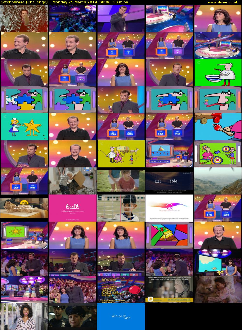 Catchphrase (Challenge) - 2019-03-25-0800