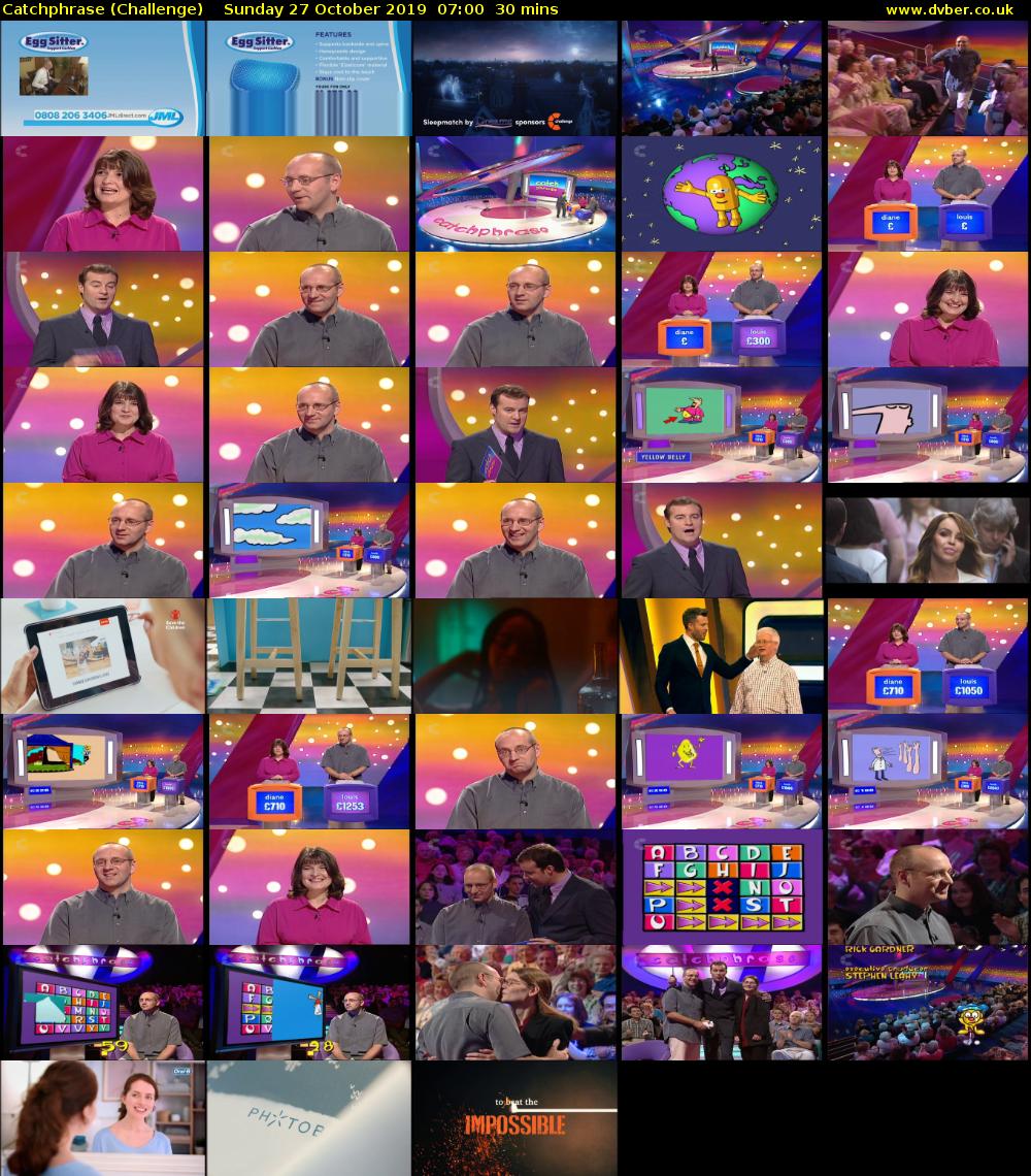 Catchphrase (Challenge) - 2019-10-27-0700