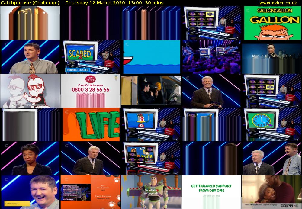 Catchphrase (Challenge) - 2020-03-12-1300