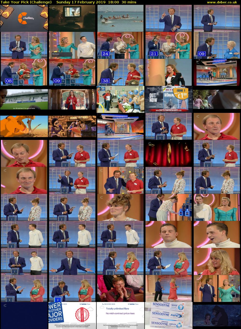 Take Your Pick (Challenge) - 2019-02-17-1800