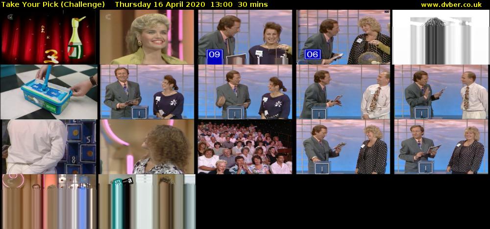 Take Your Pick (Challenge) - 2020-04-16-1300