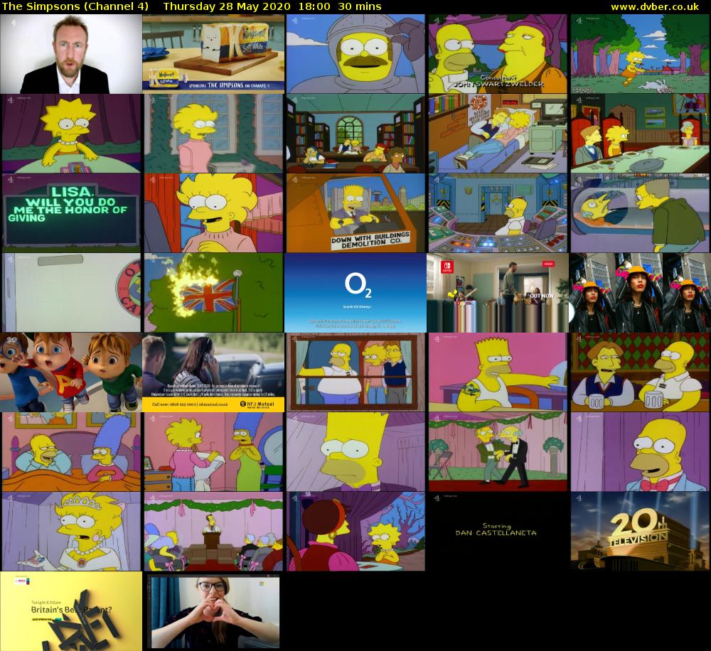The Simpsons (Channel 4) - 2020-05-28-1800
