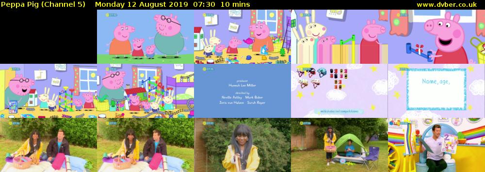 Peppa Pig (Channel 5 HD) - 2019-08-12-0730