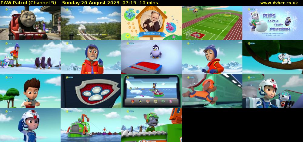 PAW Patrol (Channel 5) - 2023-08-20-0715