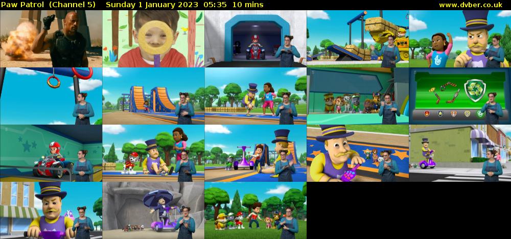 Paw Patrol (Channel 5) - 2023-01-01-0535