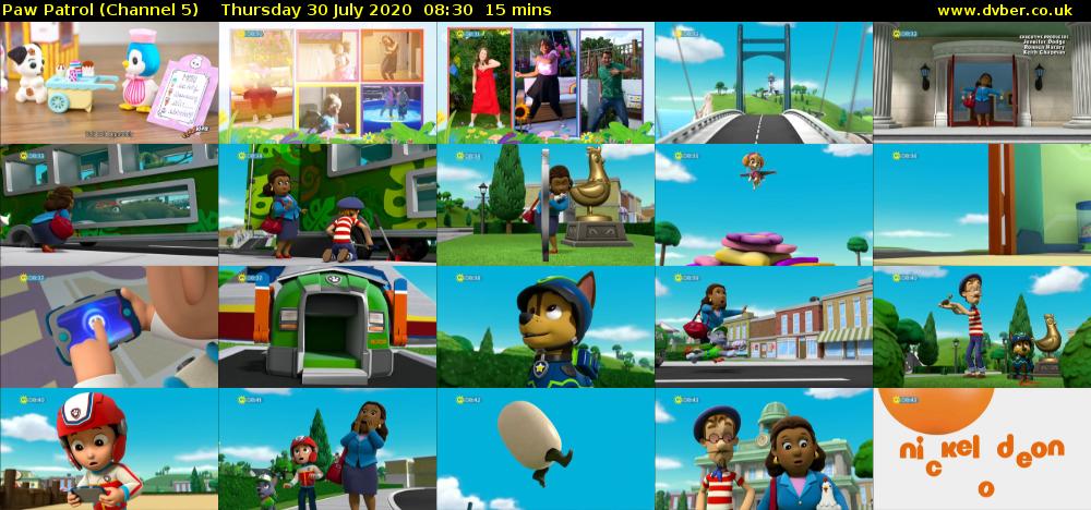 Paw Patrol (Channel 5) - 2020-07-30-0830