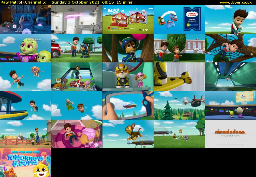 Paw Patrol (Channel 5) - 2021-10-03-0815