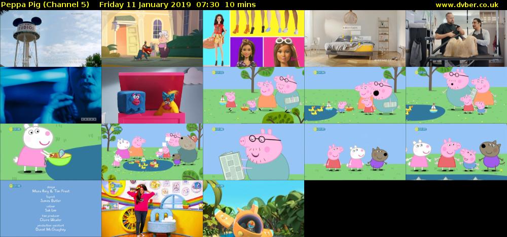 Peppa Pig (Channel 5) - 2019-01-11-0730