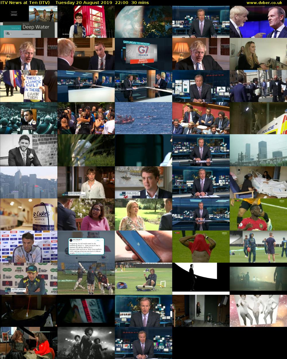ITV News at Ten (ITV) - 2019-08-20-2200