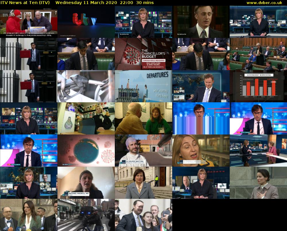 ITV News at Ten (ITV) - 2020-03-11-2200