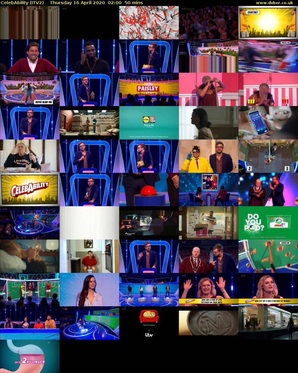 CelebAbility (ITV2) - 2020-04-16-0200