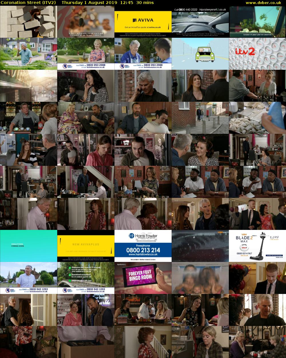 Coronation Street (ITV2) - 2019-08-01-1245