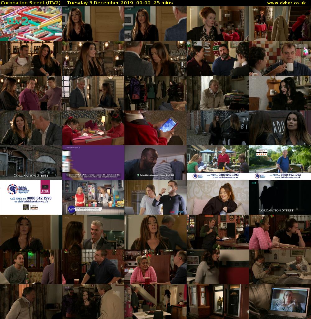 Coronation Street (ITV2) - 2019-12-03-0900