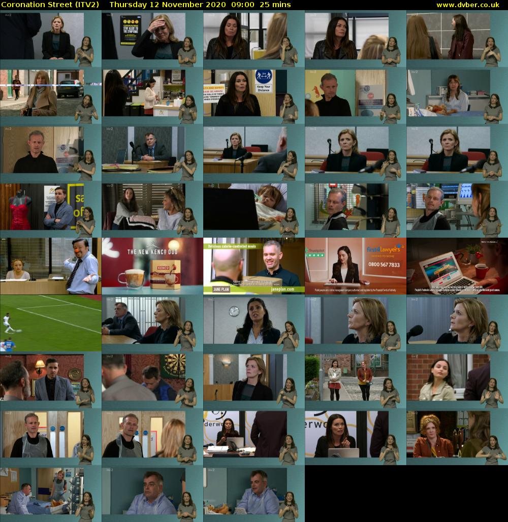 Coronation Street (ITV2) - 2020-11-12-0900