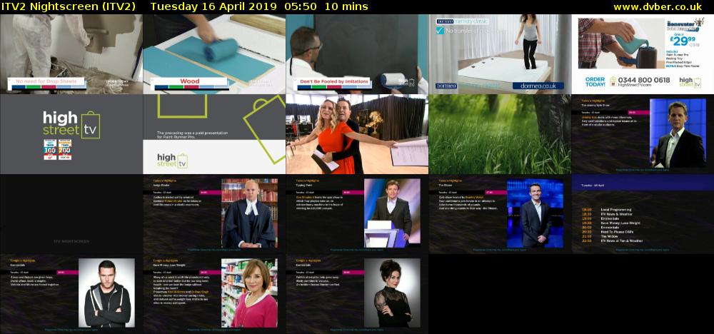 ITV2 Nightscreen (ITV2) - 2019-04-16-0550