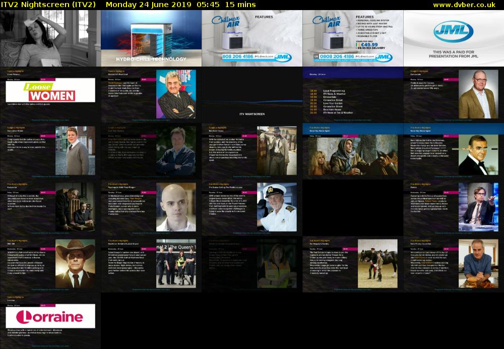ITV2 Nightscreen (ITV2) - 2019-06-24-0545