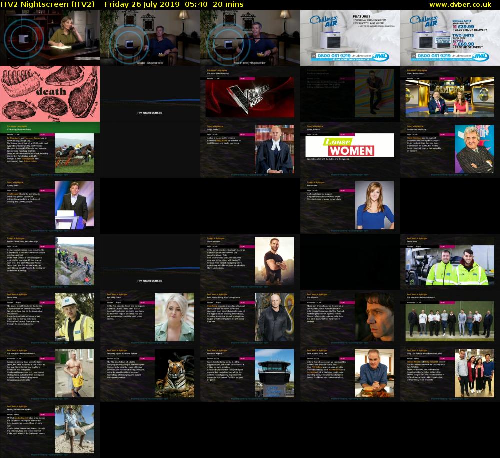 ITV2 Nightscreen (ITV2) - 2019-07-26-0540