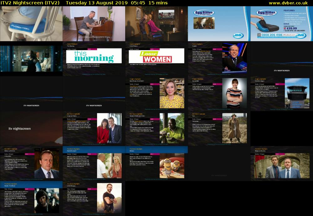 ITV2 Nightscreen (ITV2) - 2019-08-13-0545