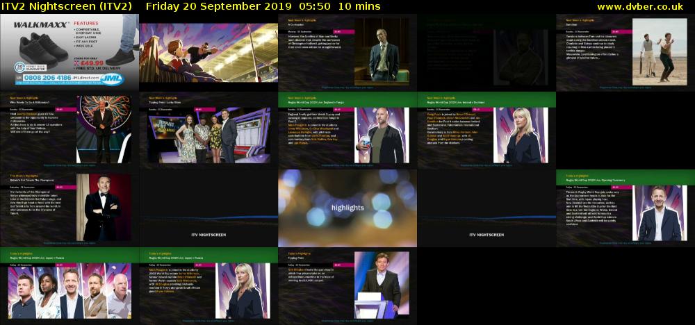 ITV2 Nightscreen (ITV2) - 2019-09-20-0550