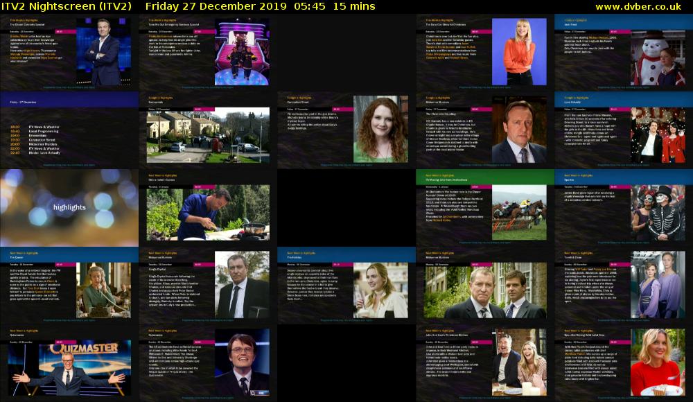 ITV2 Nightscreen (ITV2) - 2019-12-27-0545