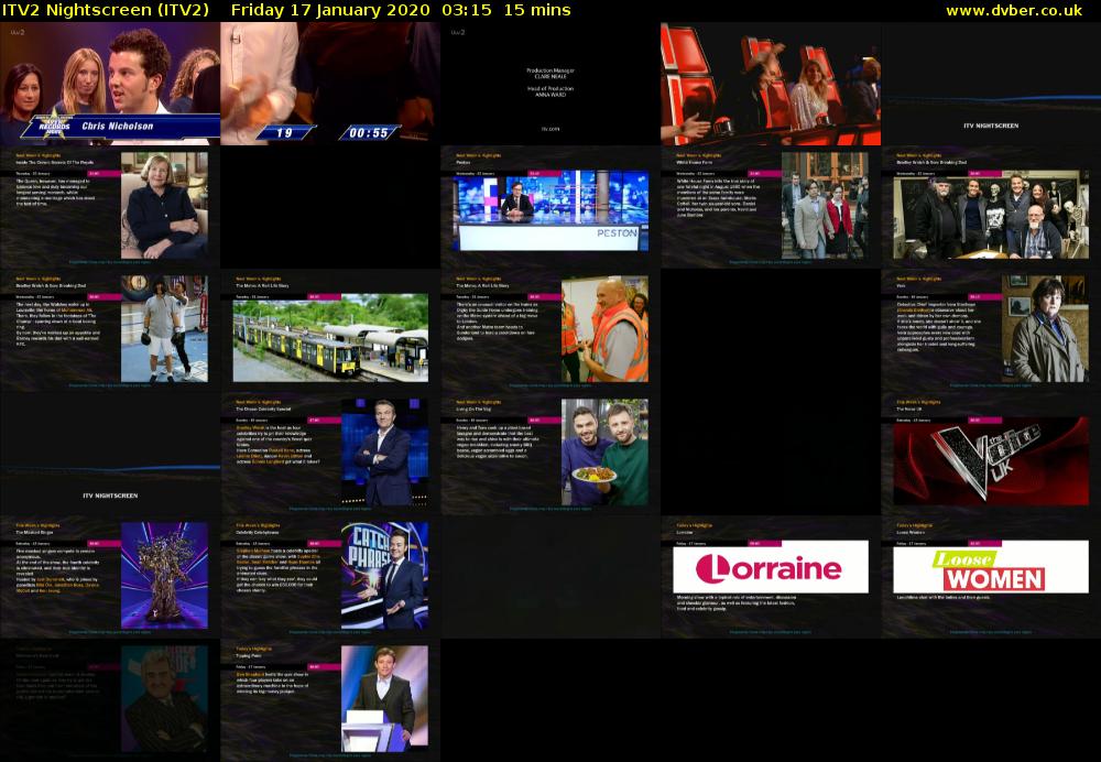 ITV2 Nightscreen (ITV2) - 2020-01-17-0315