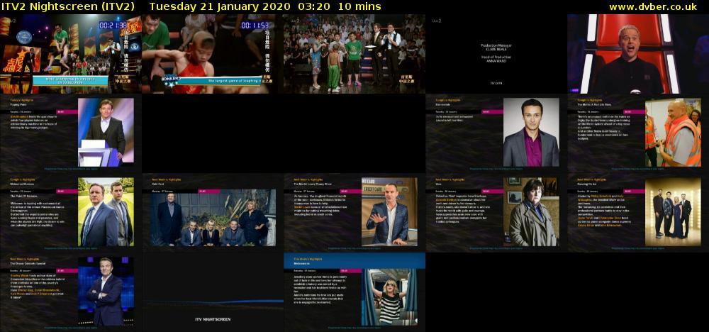 ITV2 Nightscreen (ITV2) - 2020-01-21-0320