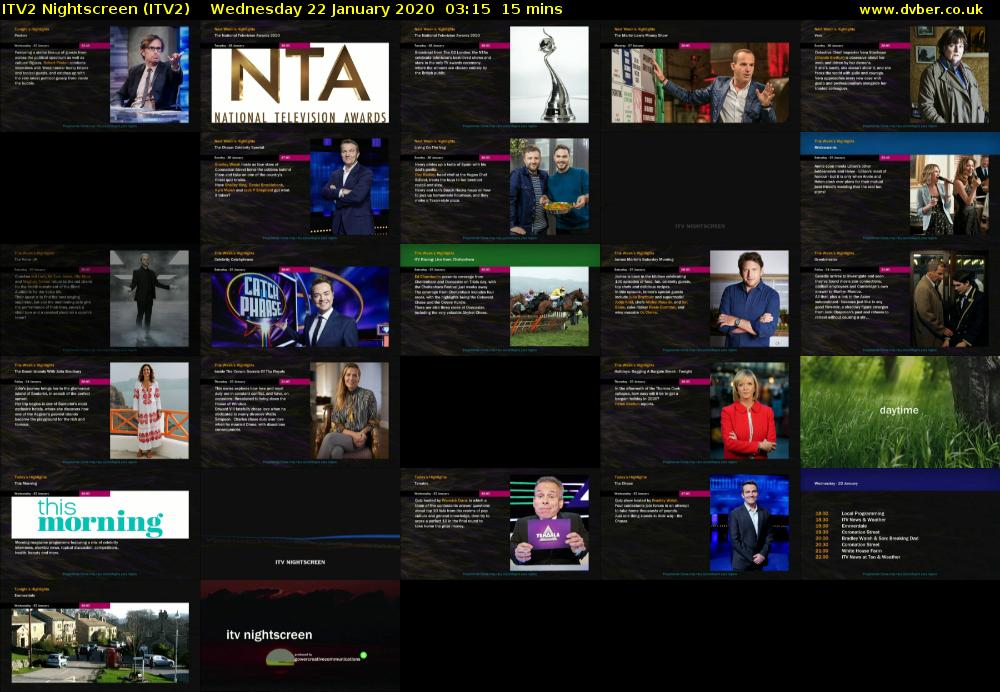 ITV2 Nightscreen (ITV2) - 2020-01-22-0315