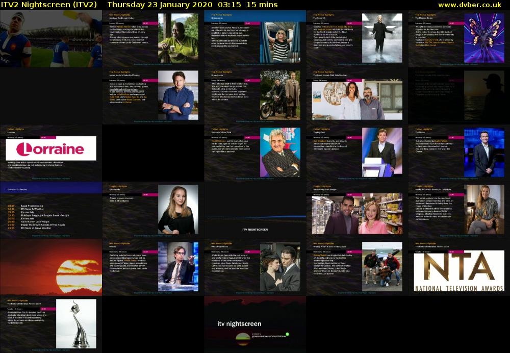 ITV2 Nightscreen (ITV2) - 2020-01-23-0315